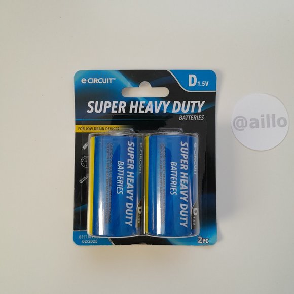 E-Circuit | Other | Ecircuit Super Heavy Duty D Batteries 2ct Pack | Poshmark